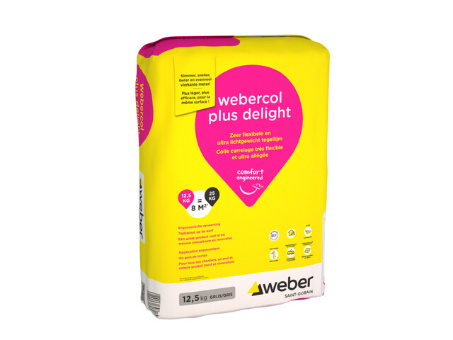 webercol plus delight : Poeder tegellijmen > Tegelen | Saint-Gobain Weber Beamix